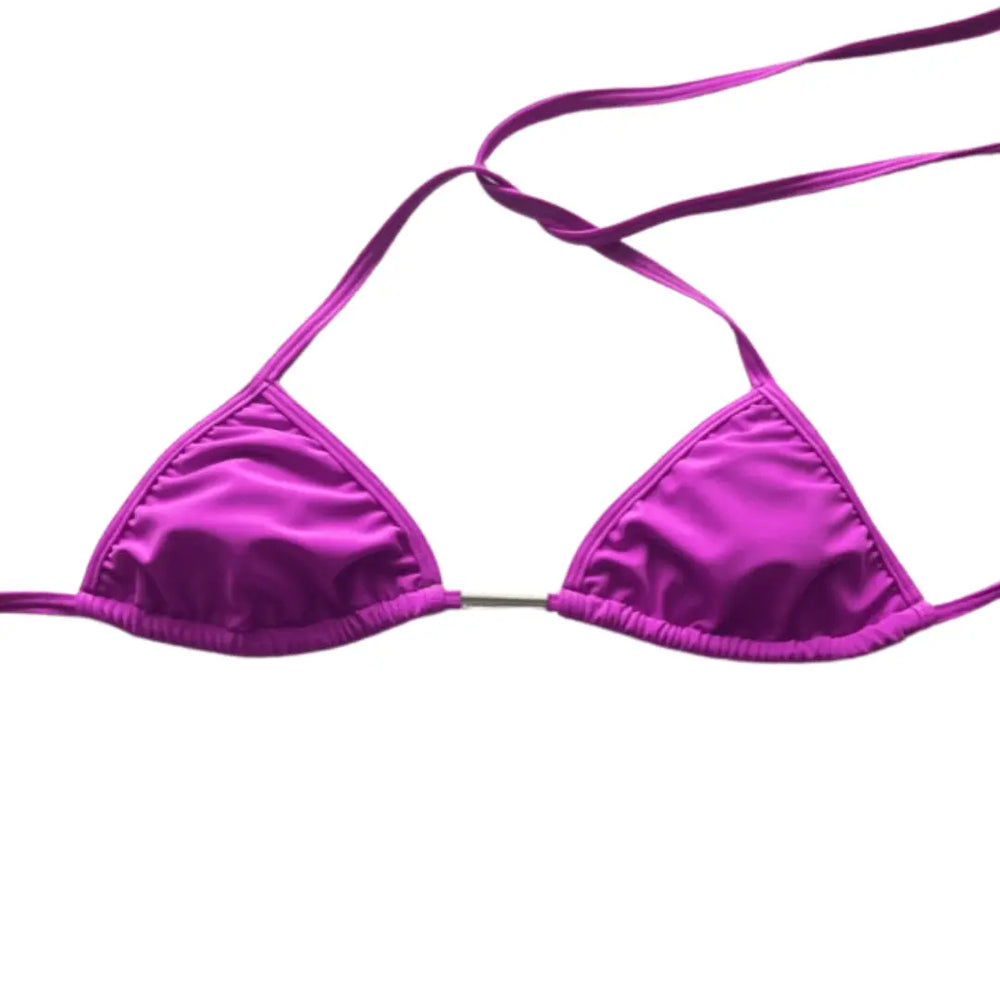 Solid Colors Triangle Bikini Top