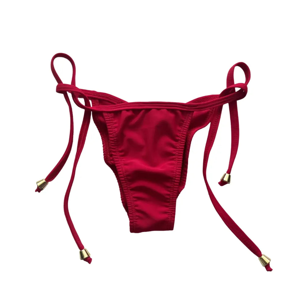 Solid Colors Side Tie Bikini Bottom