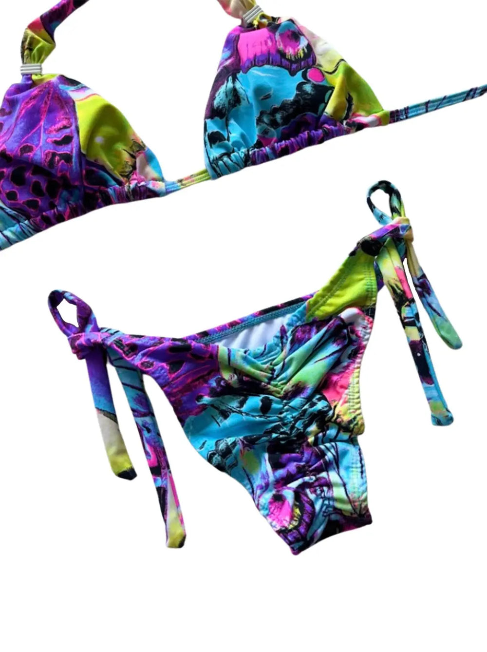 Blue Tropical Cheeky Bikini SET - SALE